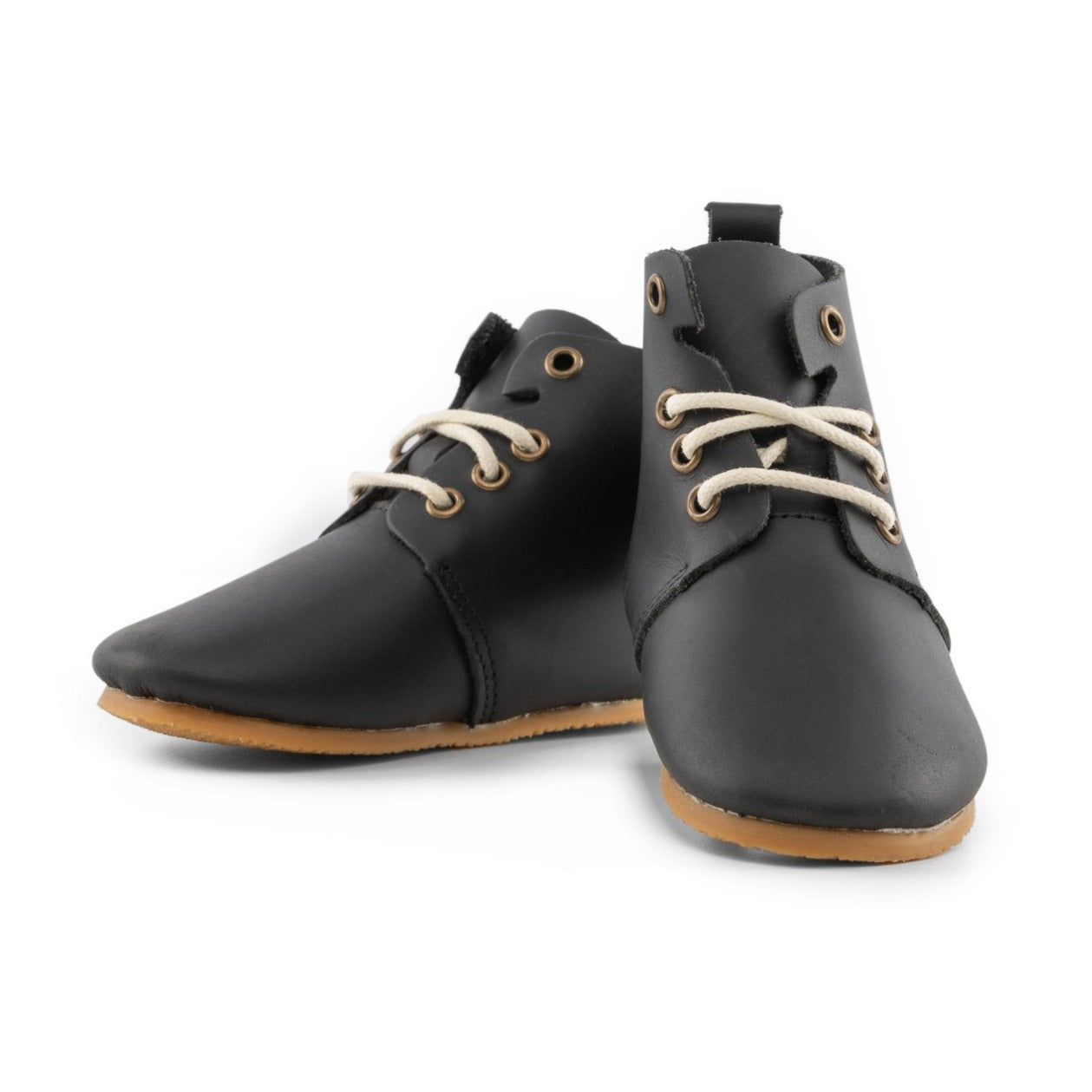Piper Finn - Baby & Toddler Shoes - High Top Hard Sole Oxford - Black ...